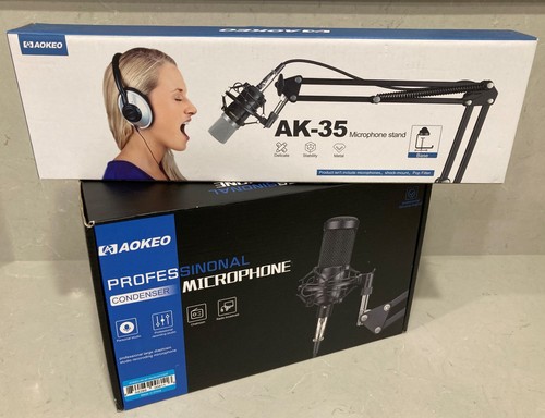 AOKEO AK-60 Professional Condenser Microphone w/AK-35 Mic Stand (New ...