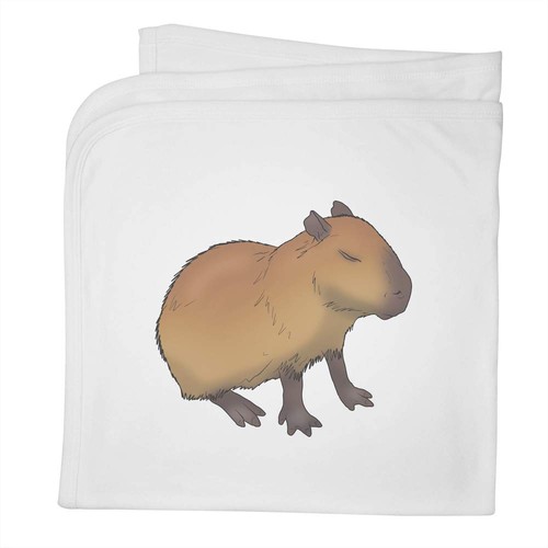 'Sleepy Capybara' Cotton Baby Blanket / Shawl (BY00034999) | eBay
