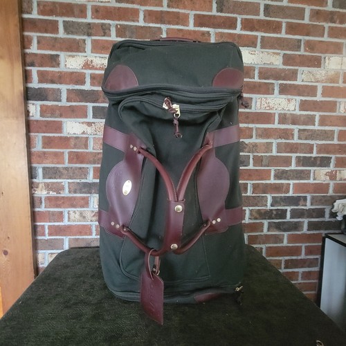 Orvis Battenkill Rolling Duffel Bag XL 31.5”x17" Canvas/Leather Green ...