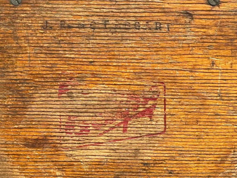 Antique Wooden Instrument Tool Box Cheney England Latch Dovetail ...