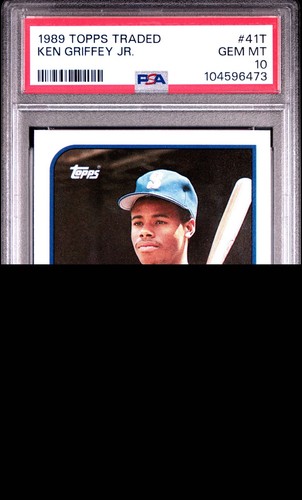 Graded 1989 Topps Traded Ken Griffey Jr. #41T Rookie RC Baseball Card ...