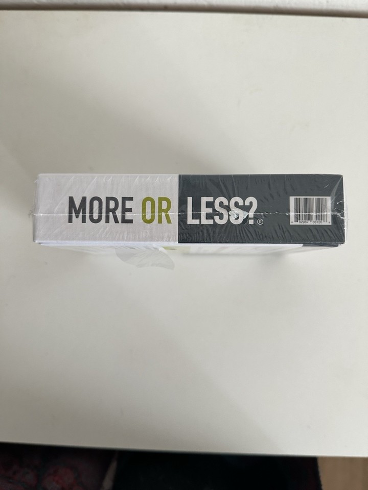 More or Less Card Game The Quiz Game Based On Fun Trivia Board Game ...