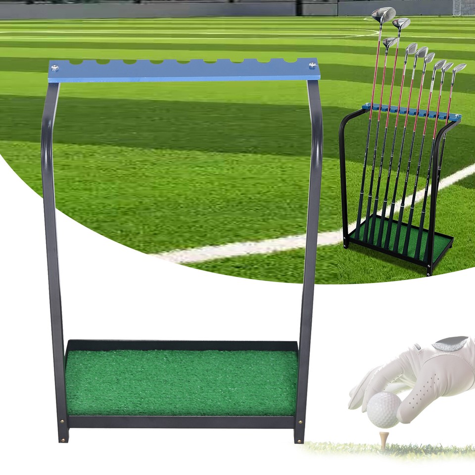 Golf Club Display Rack Metal Golf Putter Storage Organizer 9 Clubs ...