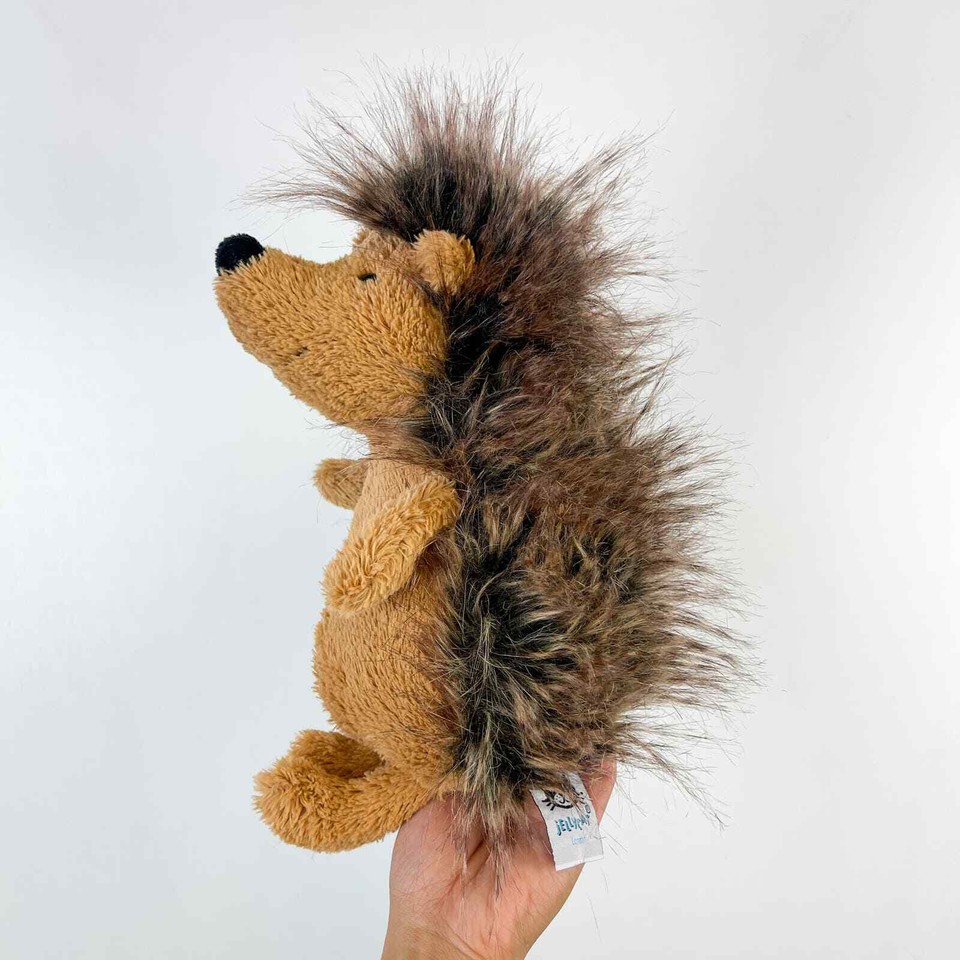 Jellycat Plush Hedgehog Plush Stuffed Animal Brown Fuzzy | eBay