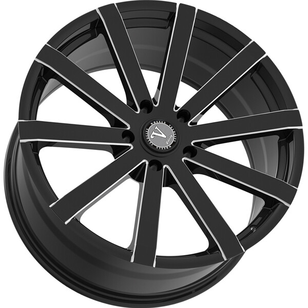Velocity VW12 20x8.5 5x4.5" +35mm Black/Milled Wheel Rim 20" Inch | eBay