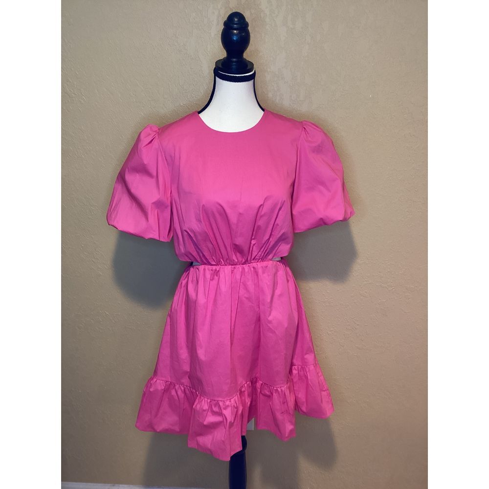 WAYF Hot pink dress with Side Cut-Outs, size Small. - Gem