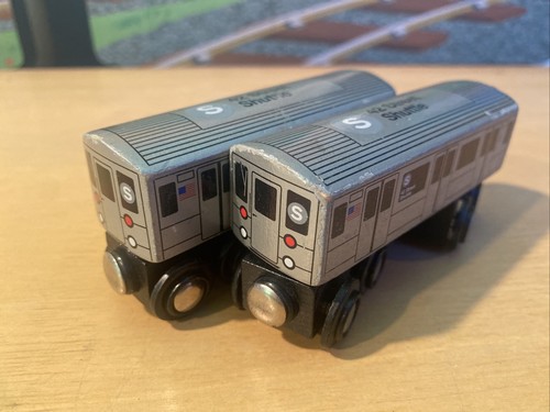 Munipals Wooden Train 42 Street Shuttle X2 | eBay