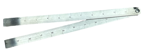24" Stainless Steel Folding (Two Fold) Blacksmith Ruler | eBay