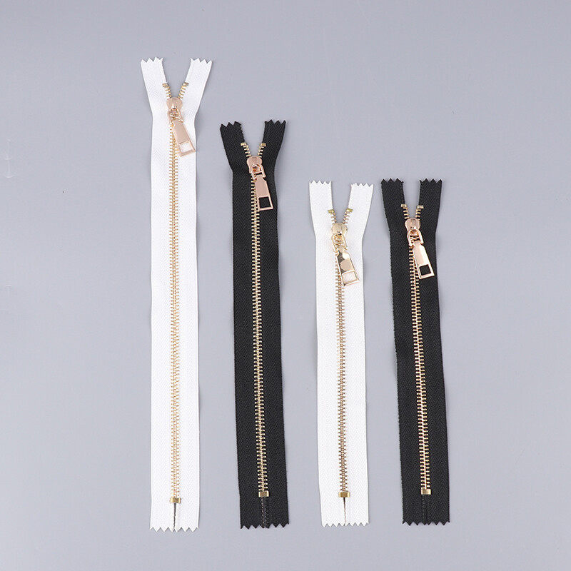 20/25/30CM Metal Zippers Close-End Auto Lock Zips For Bag Clothing ...