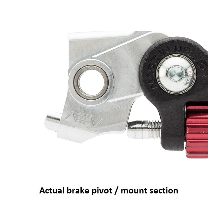 ASV F4 Red Levers Short Brake + Long Clutch for Honda CRF450 R / RX ...