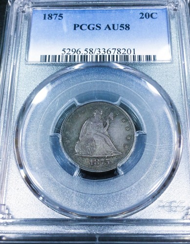 1875 Twenty Cent Piece PCGS AU58 Beautiful Coin Rare Date | eBay