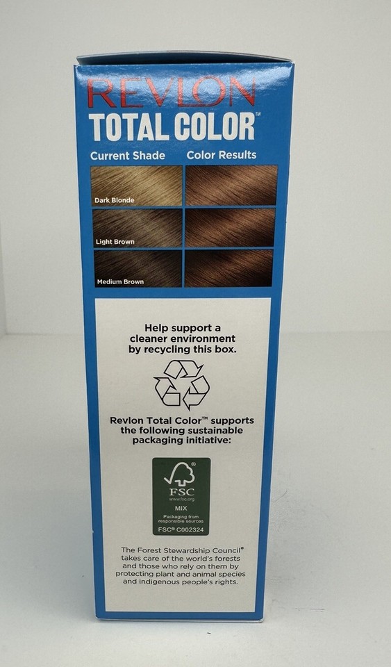 Revlon Total Color Light Auburn 6R Clean + Vegan Cream Formula Hair ...