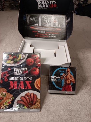SEALED Insanity Max 30 Workout Complete 10 DVD Set Beachbody ...