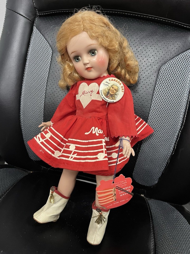 VINTAGE IDEAL 1952 MARY HARTLINE DOLL 16” Original Outfit And Pin !! | eBay