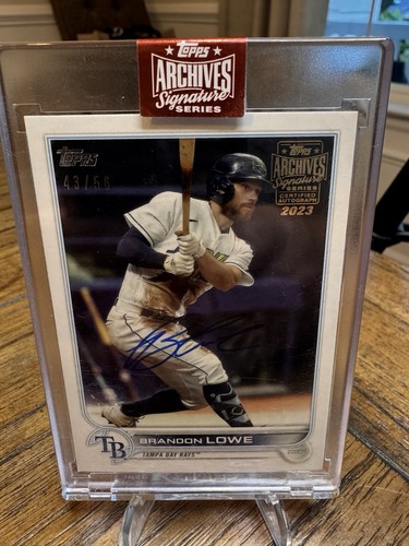 2023 Topps Archives Encased Signature Series BRANDON LOWE /56 Tampa Bay ...