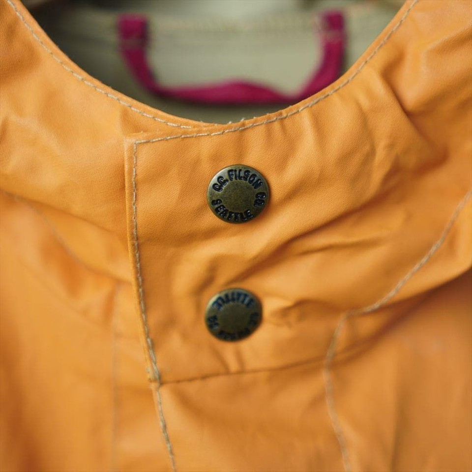 FILSON Fishing Jacket/Wading Jacket, Orange, Made in USA | eBay