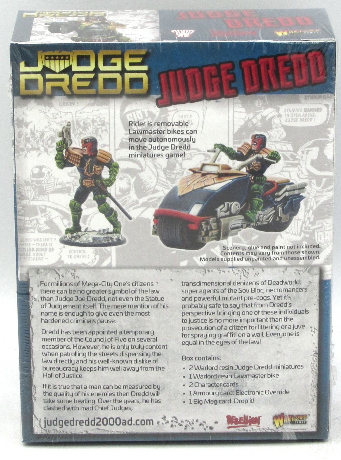 Judge Dredd 652410101 Judge Dredd (Foot & Lawmaster Bike) Warlord Games ...