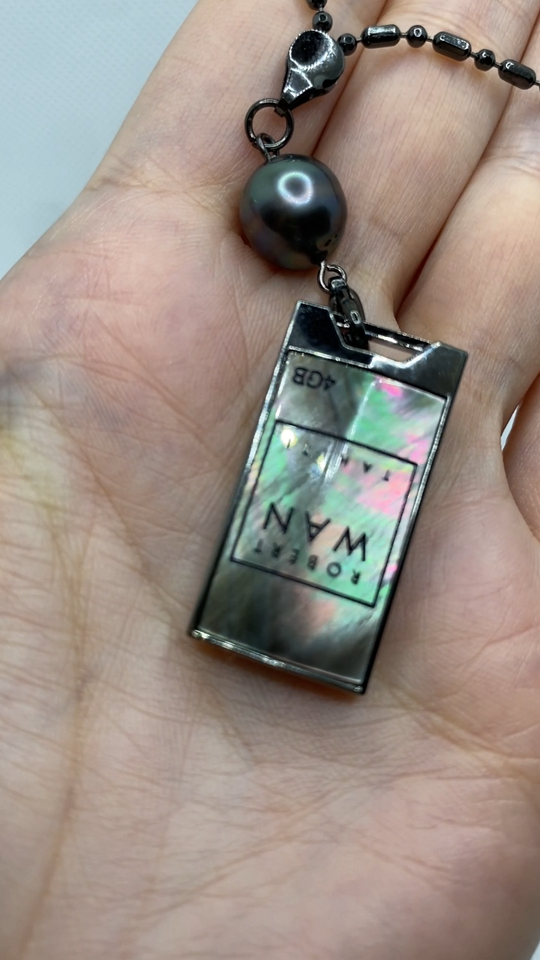 Robert Wan Tahitian Pearl USB Flash Drive Black MOP 4GB Rare Unique ...