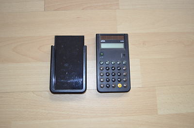 BRAUN CALCULATOR ETS 77 SOLAR TASCHENRECHNER TYP 4777, gebraucht ...