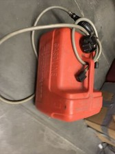Mercury Quicksilver 6.6 Gallon Red Plastic Portable Marine Gas Tank ...