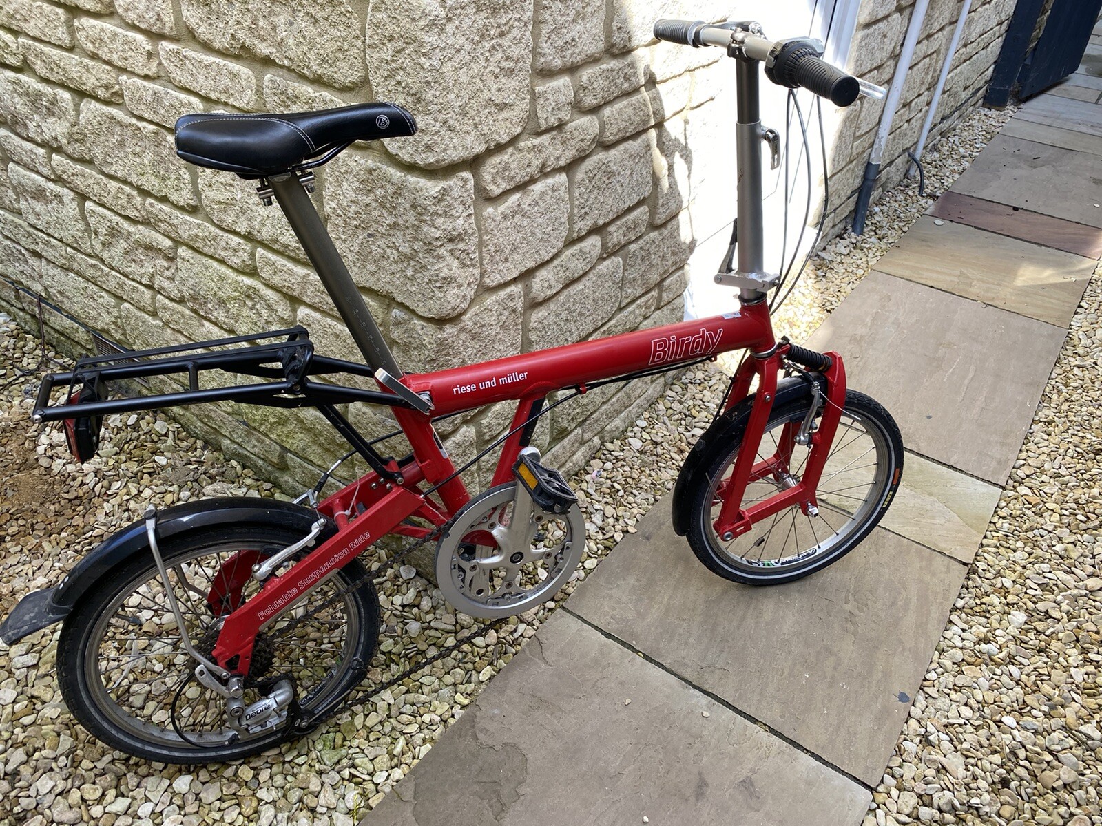 Birdy Bike Folding Red 8 Speed Fold-up Riese & Muller (better than ...