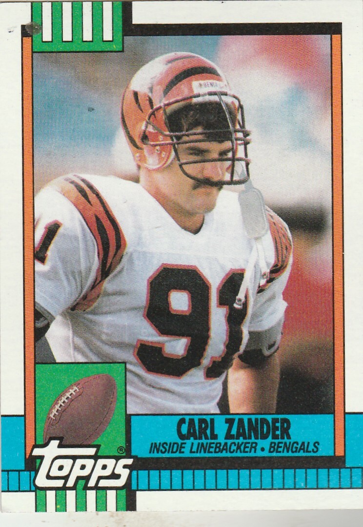 FREE SHIPPING-MINT-1990 Topps #271 Carl Zander Cincinnati Bengals ...