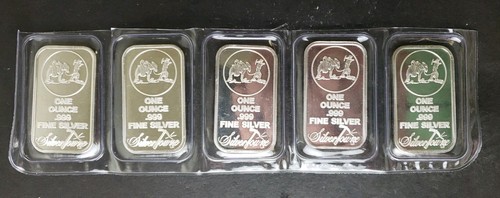 Five SilverTowne 1oz Silver Prospector Bars in Plastic | eBay