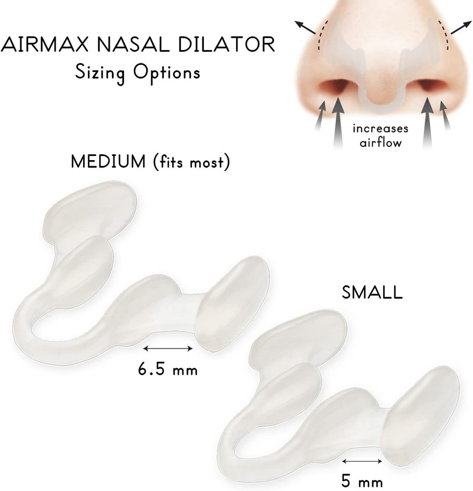 AIRMAX Nasal Dilator for Better Sleep - Natural, Comfortable, Anti ...