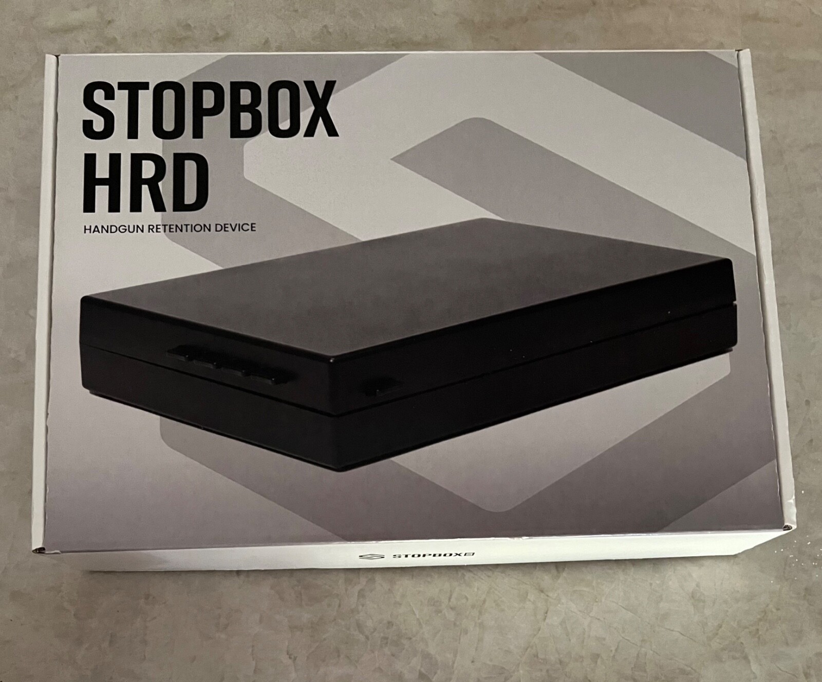 StopBox SB101 Handgun Safe - Black. Handgun Retention Device (HRD) | eBay