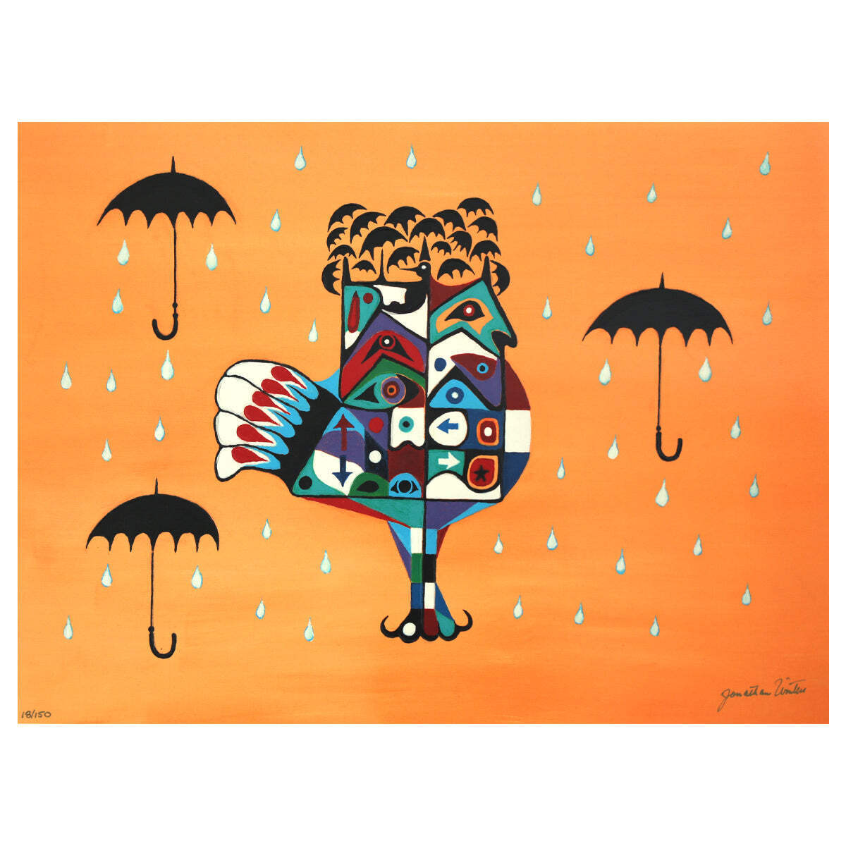 Jonathon Winters- Mixed Media "Indian Rain Bird" | eBay