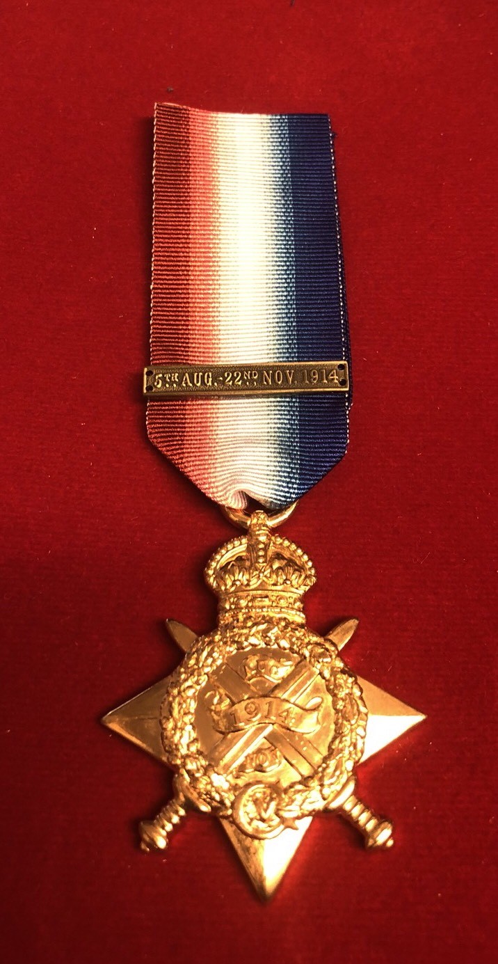 1914 STAR MEDAL WW1 MONS STAR DATE BAR 5 AUGUST -22NOVEMBER 1914 SUPERB ...