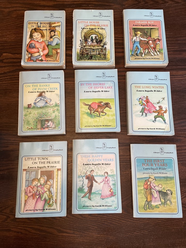 Little House on the Prairie Laura Ingalls Wilder Boxed Set 9 Books Blue ...