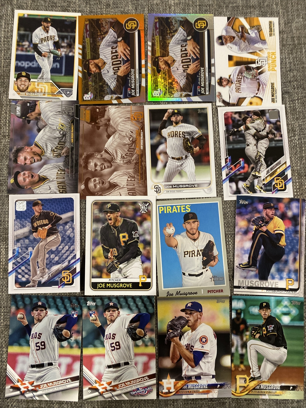Joe Musgrove (16) Card Lot Incl. Rookie Cards San Diego Padres | eBay