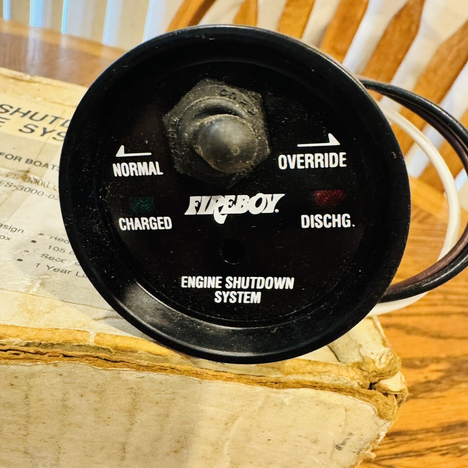 Fireboy ES-3000-01 Engine Shutdown Override System Round | ES300001 ...