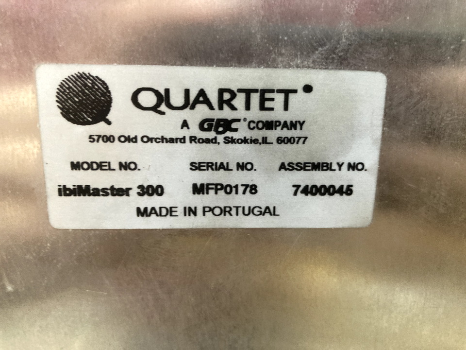 IBICO IBIMASTER 300 COMB BINDING MACHINE - (MISSING SHRED TRAY) | eBay