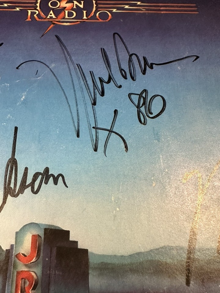 JOURNEY BAND SIGNED RAISED ON RADIO VINYL ALBUM Promo X4 AUTOGRAPHED ...