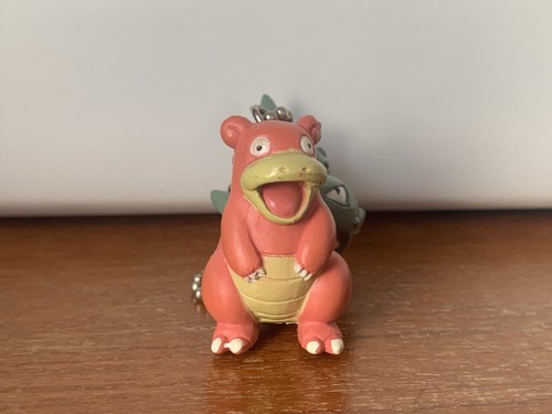 Pokemon Slowbro Figure 1.5” w/ Keychain Ball Chain Vintage Rare CGTSJ F ...