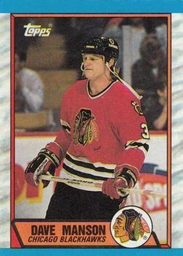 #150 Dave Manson - Chicago Blackhawks - 1989-90 Topps Hockey | eBay