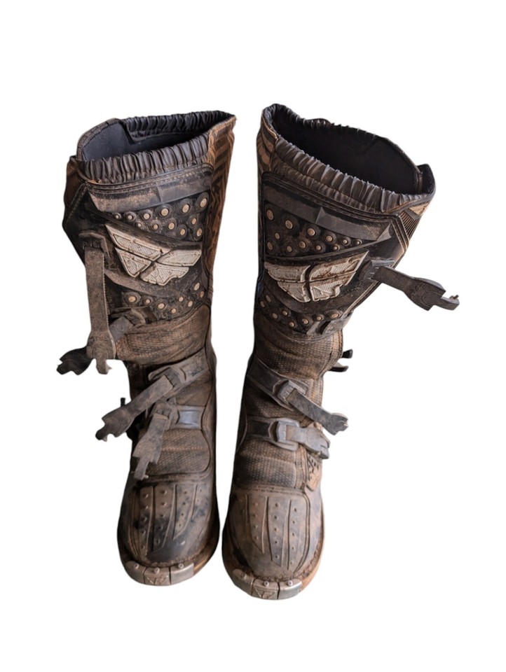 Fly Racing Boots Mens Size 10 Blk MAVERIK Dirt Bike MotoCross ATV ...