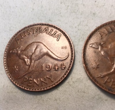 1944 Y. Australian Penny George VI Better Condition X 1 collectable ...
