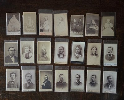 1800's CDV Photos by Various Photographers Men, Women, & Babies Lot of ...