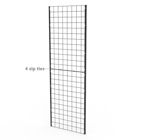 2x6' Black Wire Grid Panel Wall Display Gridwall Panel Display Wall ...
