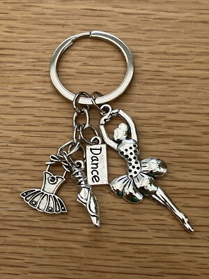Ballerina Dance Keyring Split Ring | eBay UK