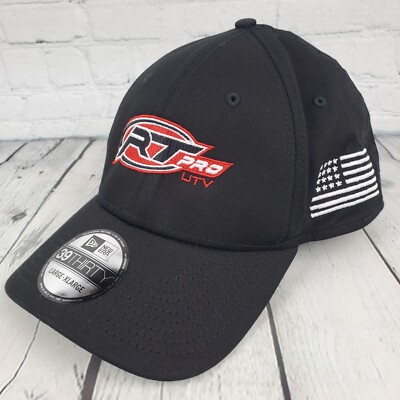 RT PRO UTV New Era 39thirty Fitted Hat L/XL w/Embroidered US Flag Black ...