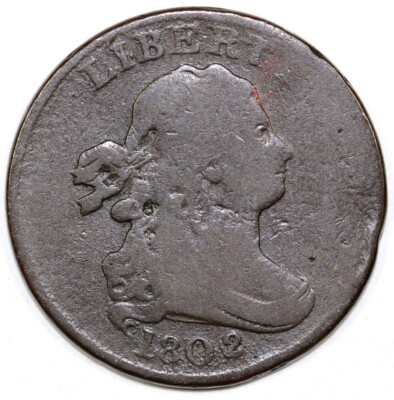1802/0 1/2c C-2 Draped Bust Half Cent | eBay