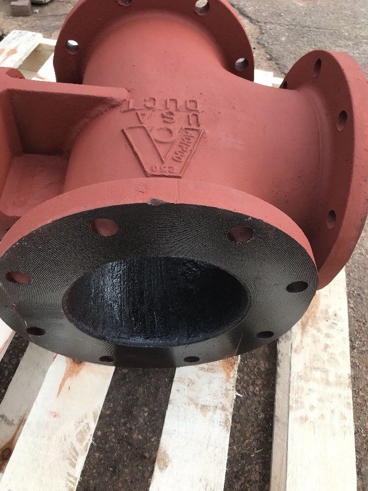 8” X 8” Flange Base Tee, Ductile Iron, USA Made, ACIPCO American, Base ...