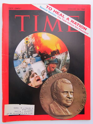 TIME MAGAZINE JANUARY 24, 1969 (TO HEAL A NATION SPECIAL SECTION) 1969 ...