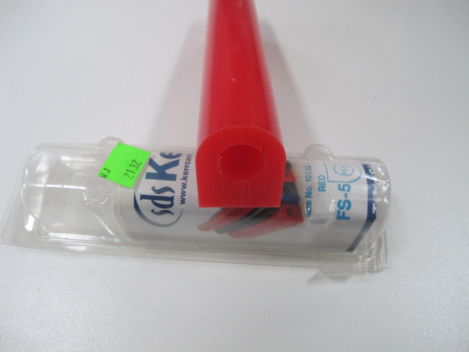 Kerr Wax Ring Tube RED Flat Side Carvable Jewelry Ring Lost Wax Casting ...