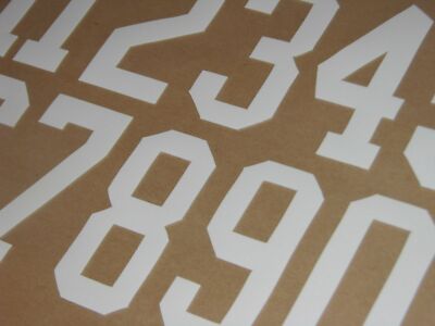 ALABAMA CRIMSON TIDE Football Helmet Numbers 0-9 Decals MINI Size Qty 2 ...