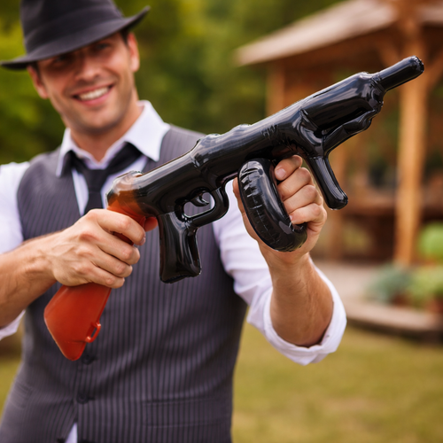12 x Inflatable Machine Tommy Gun Gangster Mafia Fancy Dress Photo ...